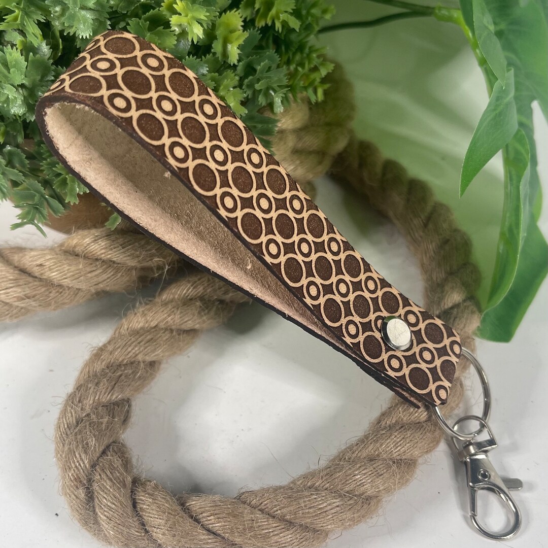 Engraved Circular Pattern Keychain | Keychains Strap | Keychain ...