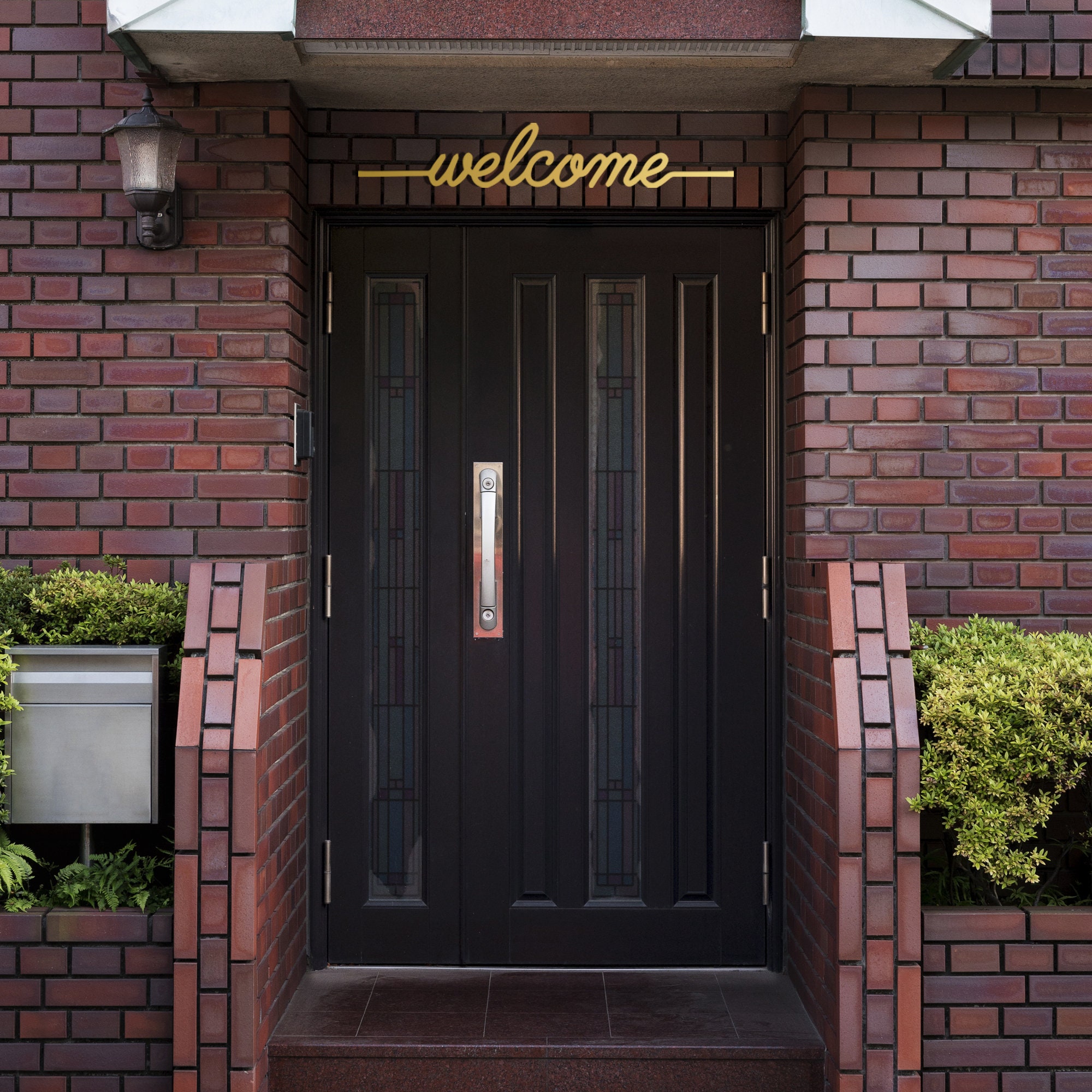 Minimalist Metal Welcome Sign: Front Porch Wall Art - Etsy