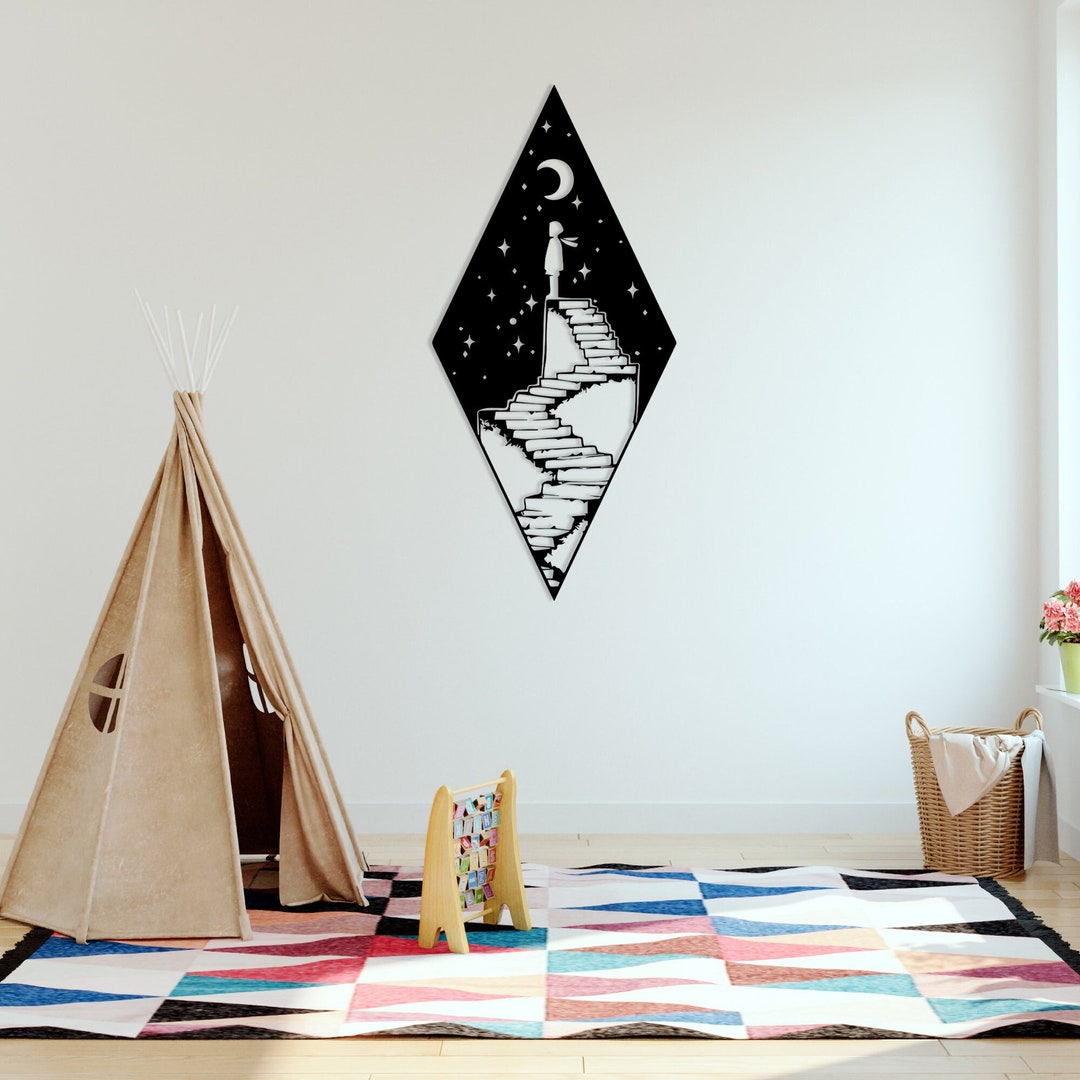 Prince Wall Art, Minimalist Line Art, Literature Wall Art, Metal Wall ...