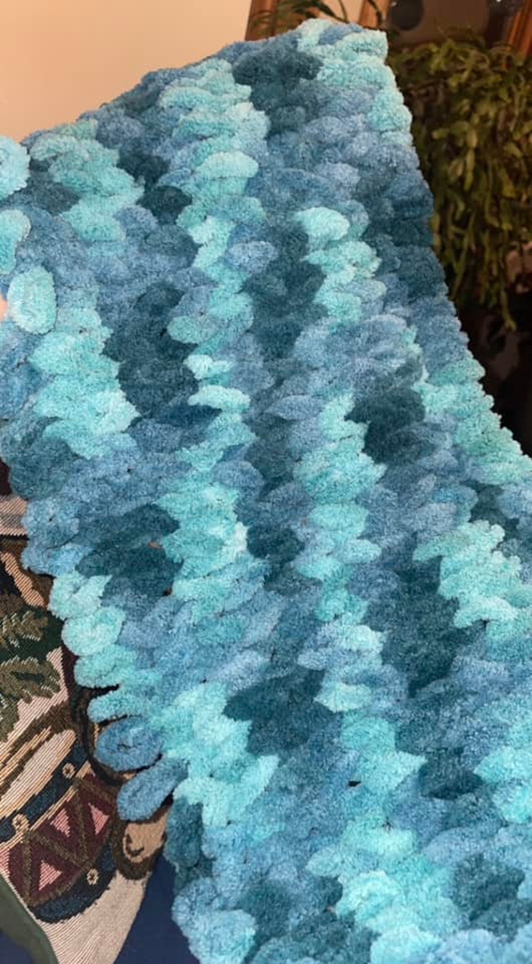 Bernat Alize Loop Yarn Blanket Seaport Blue - Etsy