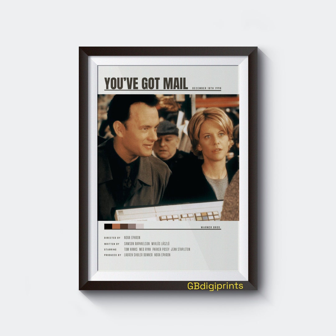 YOUVE GOT MAIL Movie Poster Digital Download Gift Idea Minimalist Movie ...