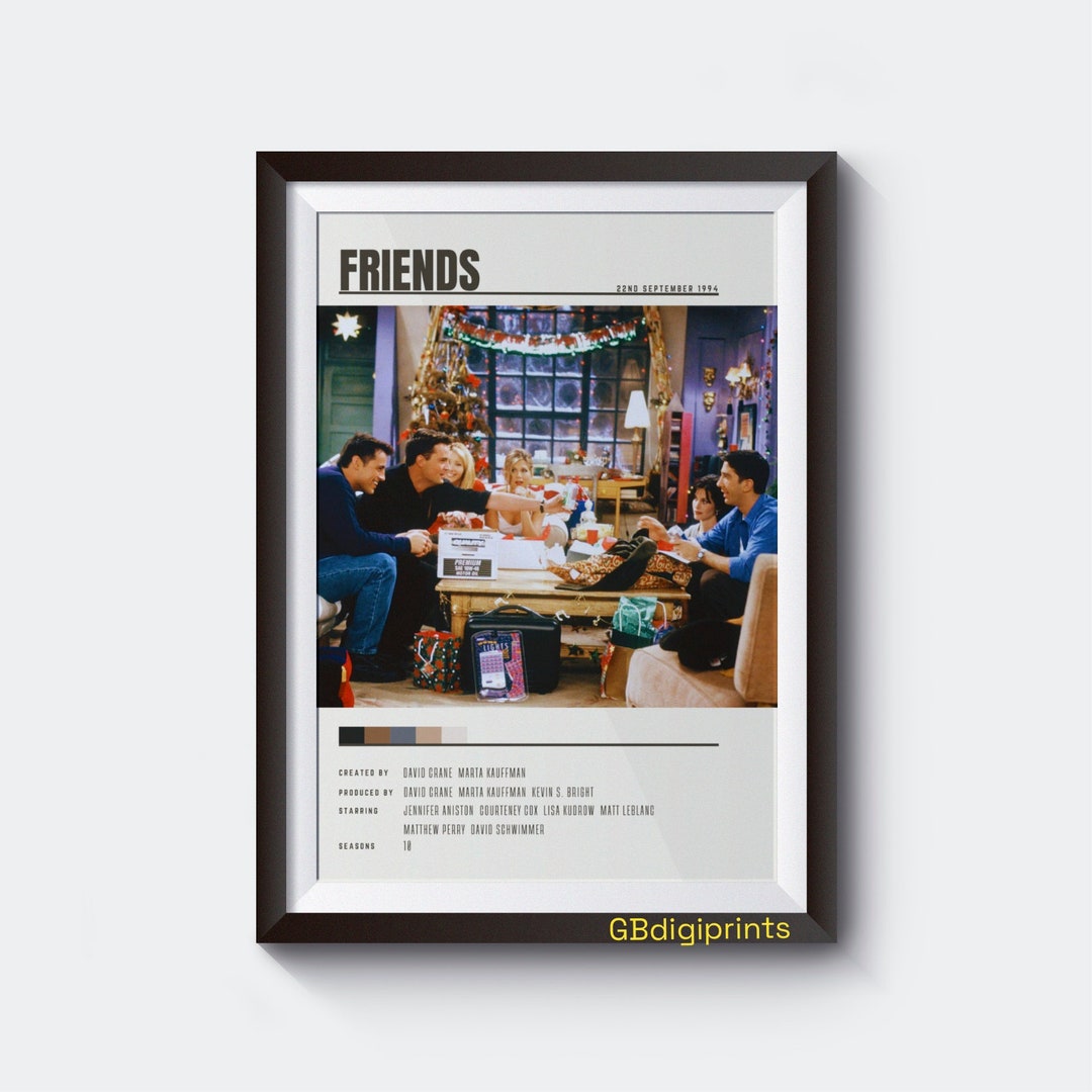 FRIENDS TV Series Season Poster Digital Download Gift Idea - Etsy