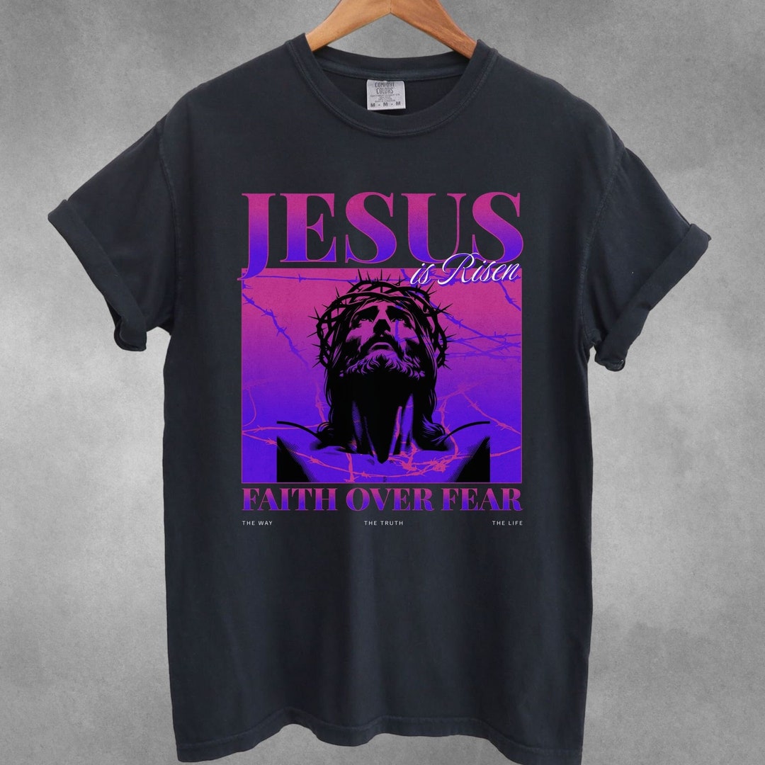 Vintage Jesus Shirt, 90s Retro Graphic T-shirt, Christian Easter T ...