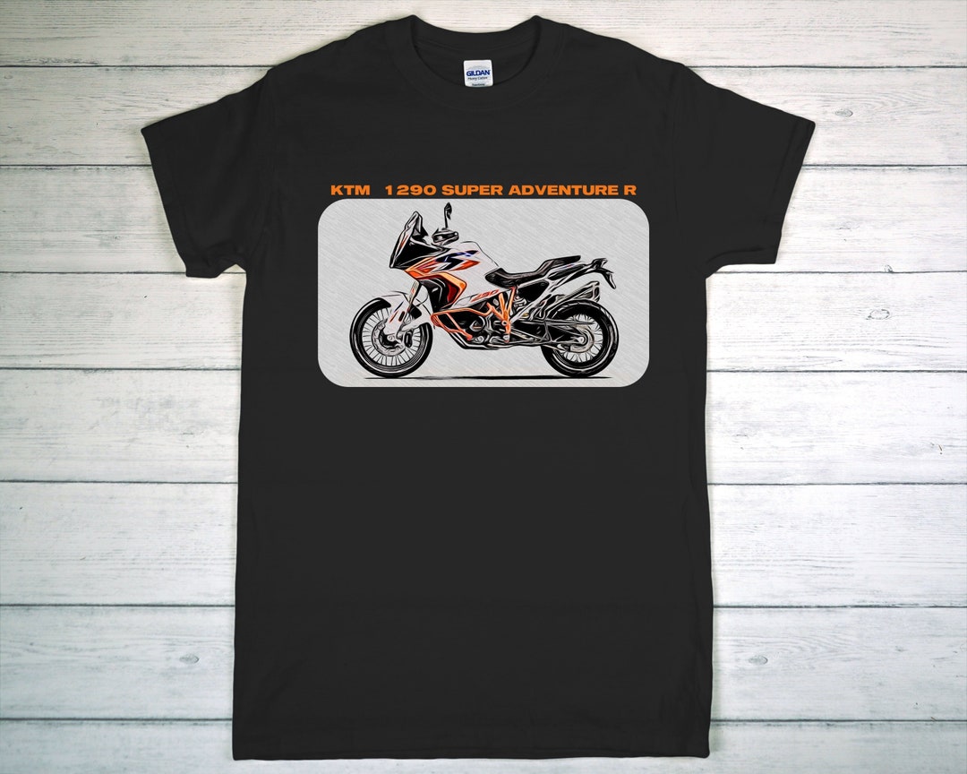 Cool KTM 1290 SUPER Adventure R Motorcycle T-shirt With Technical ...