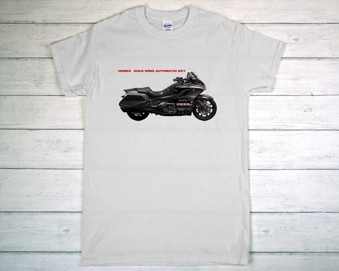 Honda Gold Wing Automatic DCT Motorcycle T-shirt With Technical Details ...