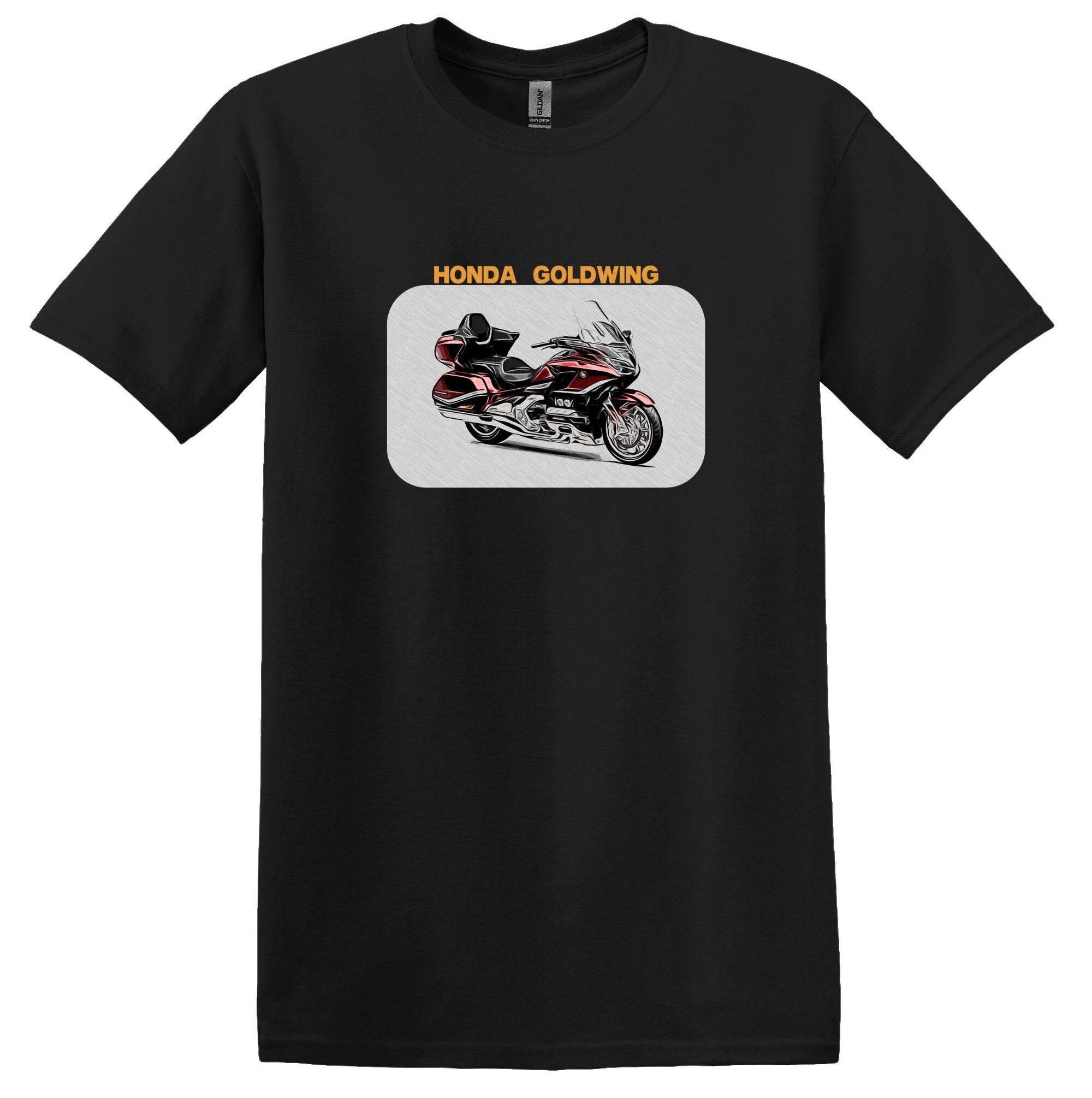 Cool HONDA GOLDWING Motorcycle T-shirt With Technical Details Printed ...