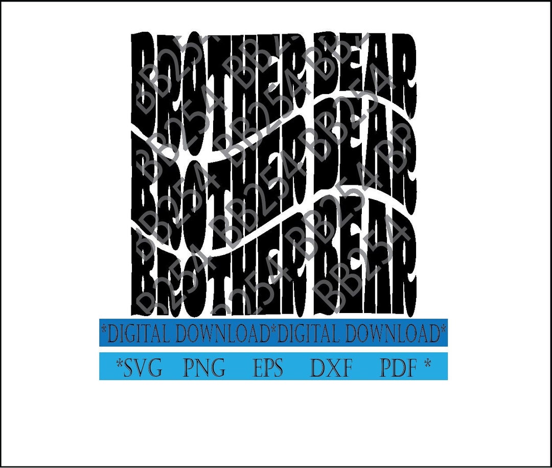 Brother Bear SVG File | Digital Download for Crafting | Instant Access ...