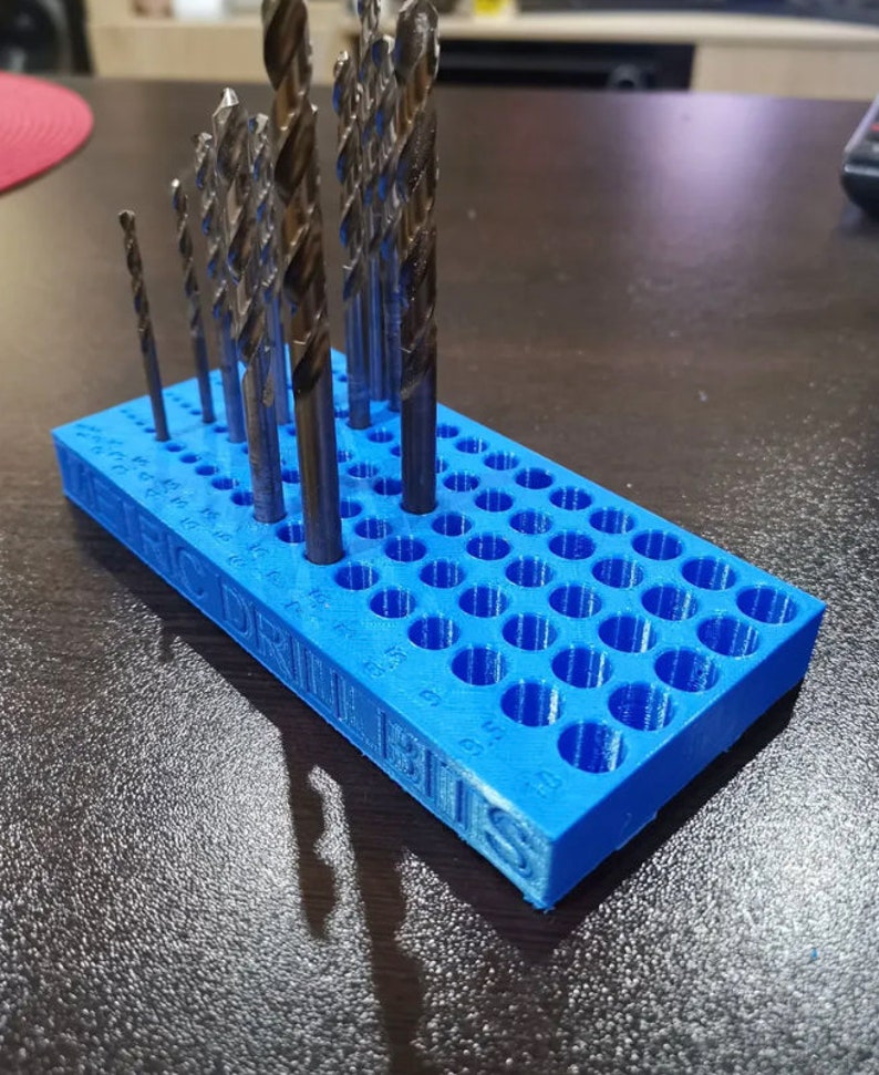 Metric Drill Bit Holder Organizer - Holds 95 Pcs, 1mm to 10mm, Durable ...