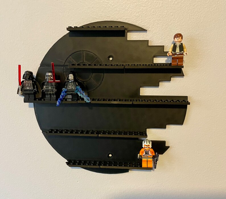 Mini Figure Death Star Display Shelf - Holds 29 Mini Figs, Star Wars ...