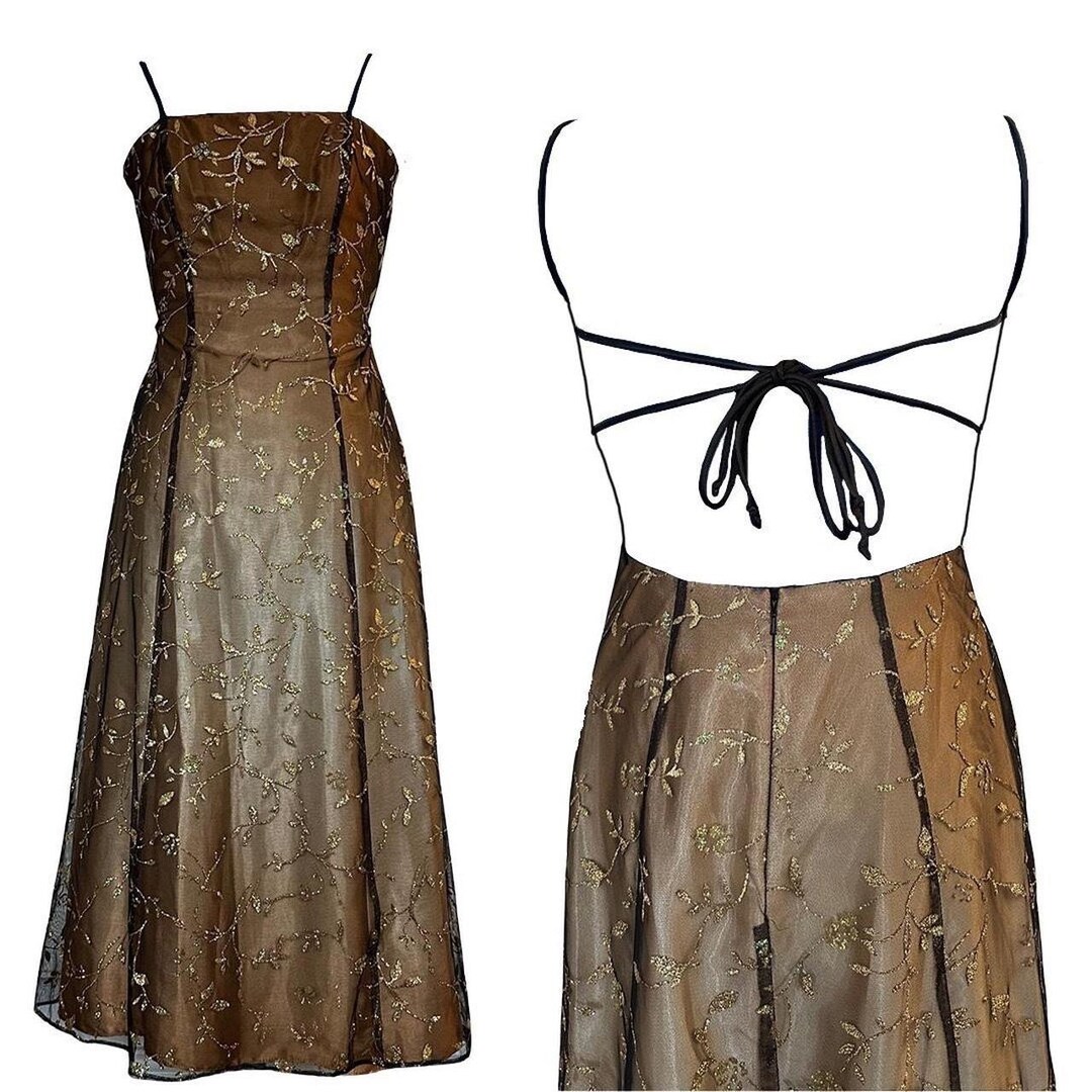 Mesh Dress Gothic Grunge Ombré Mesh Overlay Iridescent Glitter Prom ...