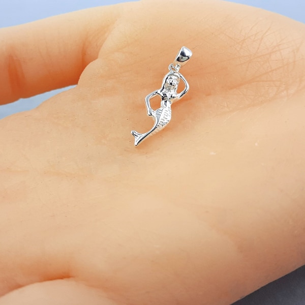 Silver Mermaid Charm - Etsy