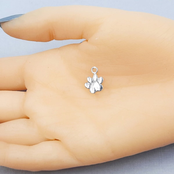 Silver Dog Paw - Etsy