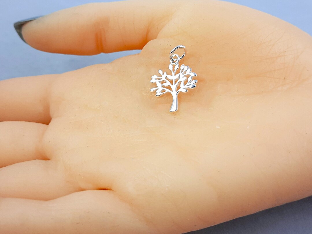 Silver Tree Pendant / 925 Sterling Silver / Tree of Life Charm ...