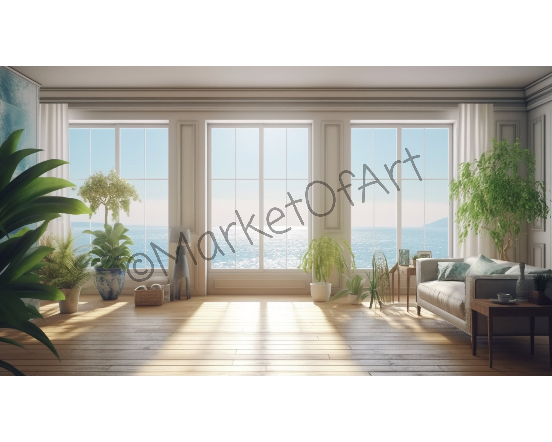 12 Stunning Sea View Zoom Backgrounds | Professional 16:9 Zoom ...