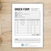 Professional Canva Order Form Template | Minimalistic Design ...