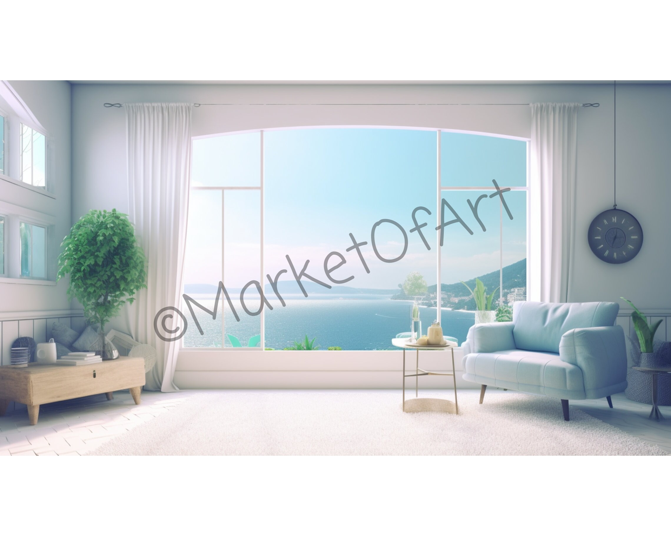 12 Stunning Sea View Zoom Backgrounds | Professional 16:9 Zoom ...