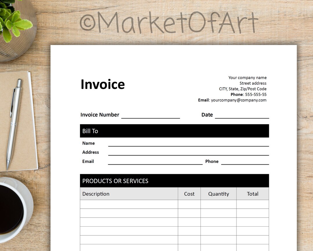 Invoice Template (for Small Businesses) | Microsoft Word | Google Docs ...