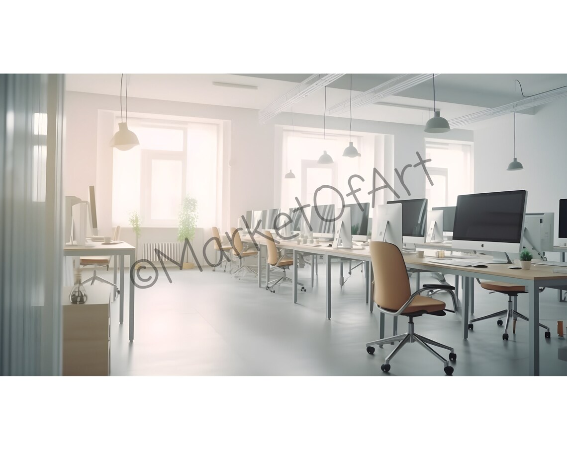 14 Bright Airy Office Zoom Backgrounds Professional 16:9 Zoom ...