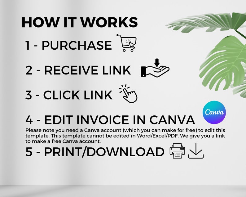 Professional Canva Order Form Template | Minimalistic Design ...
