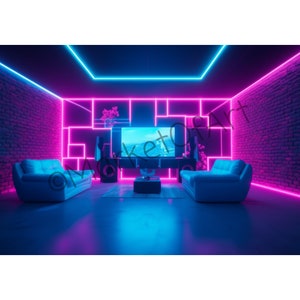 15 Gamer Lounge Backgrounds | Professional 16:9 Zoom Backgrounds | Virtual Background | High ...