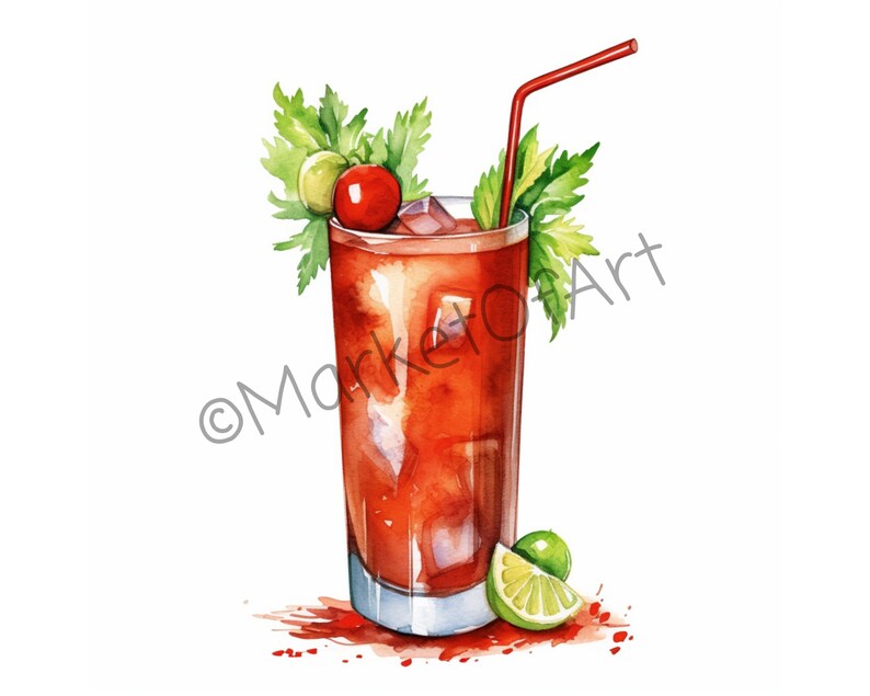 20 Watercolor Cocktail Clipart Images Watercolor Clipart High Quality Pngs Printable Martini