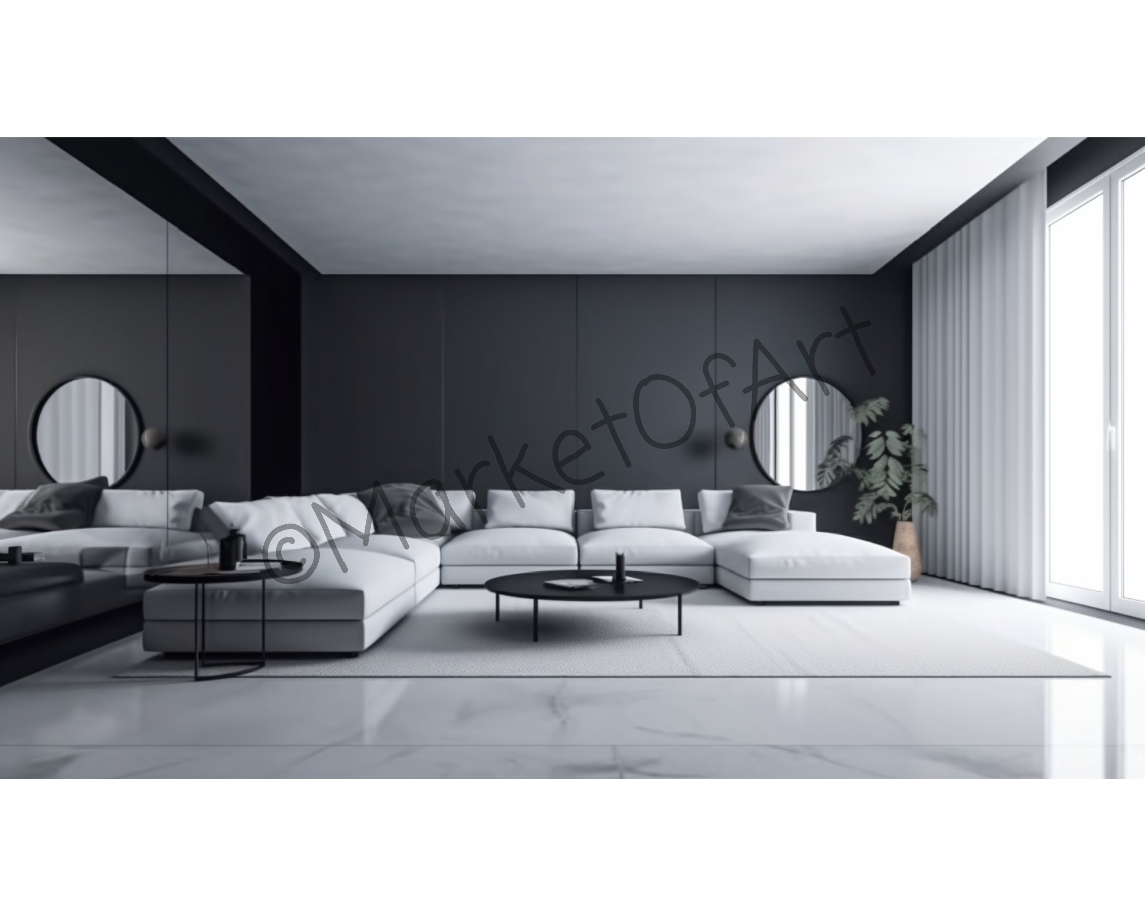 11 Modern Living Room Zoom Backgrounds | Professional 16:9 Zoom ...