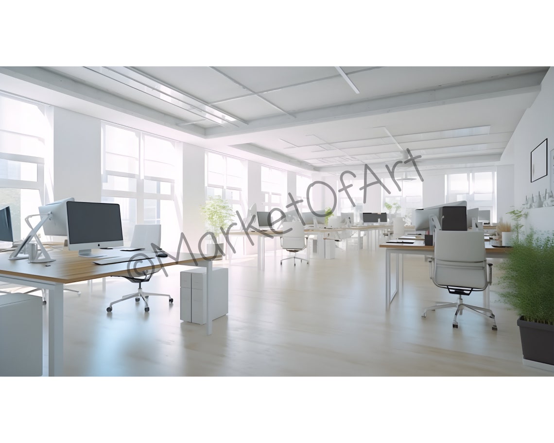 14 Bright Airy Office Zoom Backgrounds Professional 16:9 Zoom ...