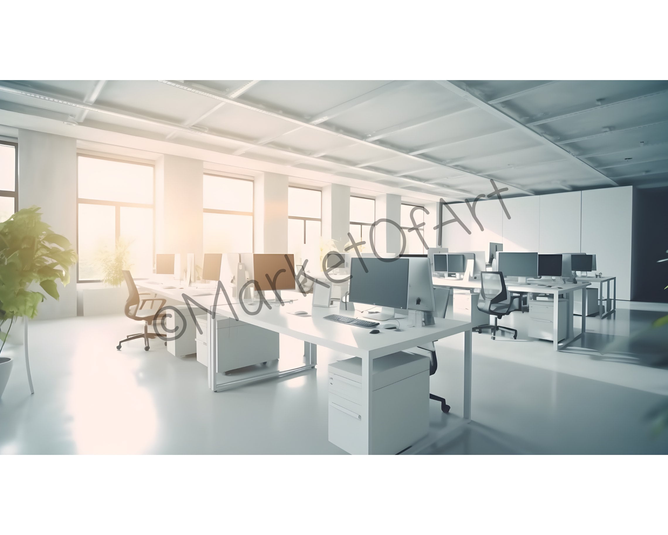 14 Bright Airy Office Zoom Backgrounds | Professional 16:9 Zoom ...