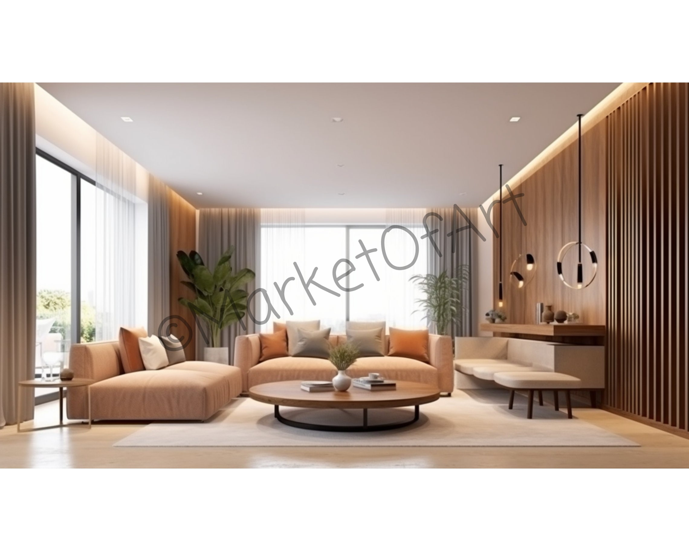 11 Modern Living Room Zoom Backgrounds | Professional 16:9 Zoom ...
