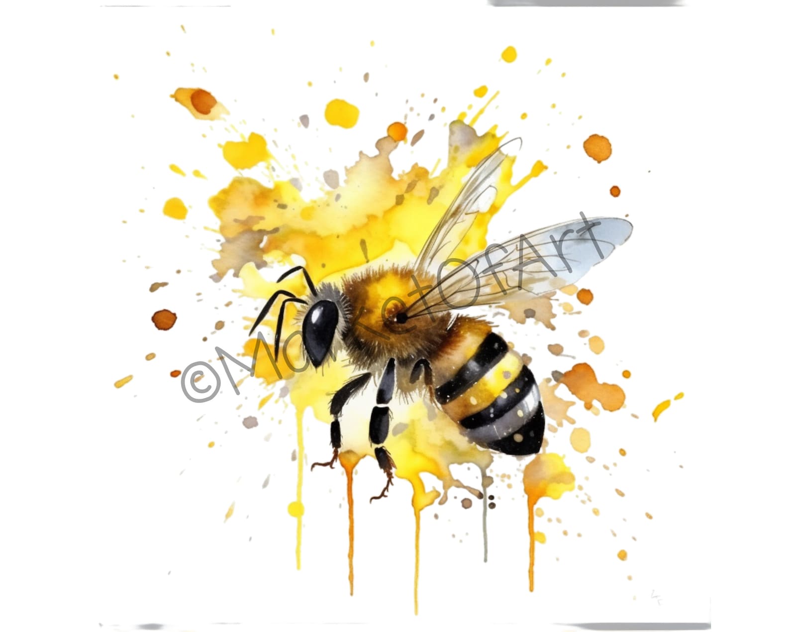 16 Bee Watercolor Clipart Images | High Quality Pngs | Commercial Use ...
