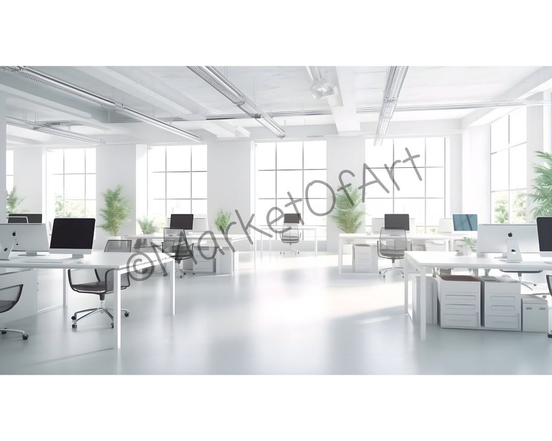 14 Bright Airy Office Zoom Backgrounds | Professional 16:9 Zoom ...