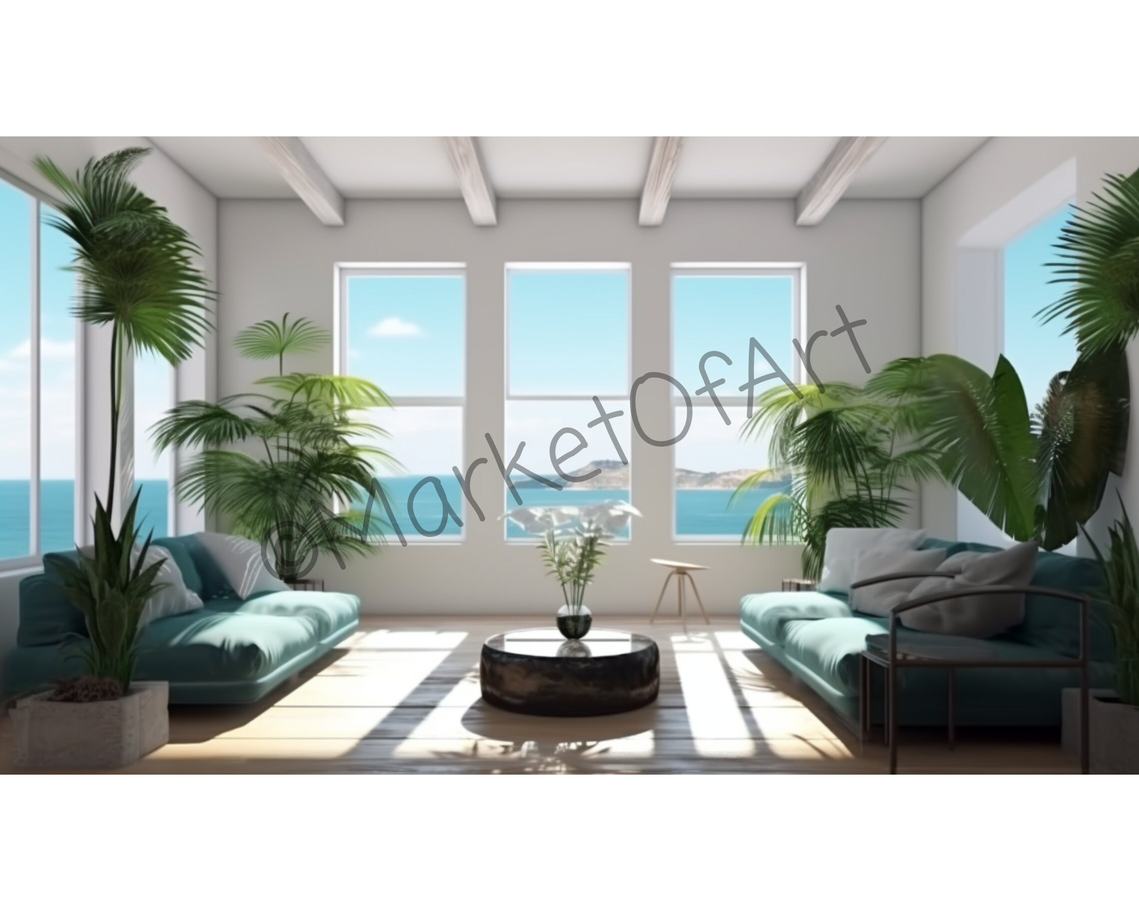 12 Stunning Sea View Zoom Backgrounds | Professional 16:9 Zoom ...