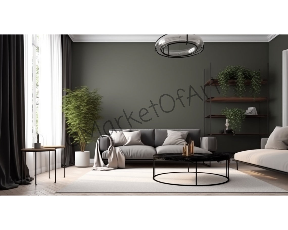 11 Modern Living Room Zoom Backgrounds Professional 16:9 Zoom ...