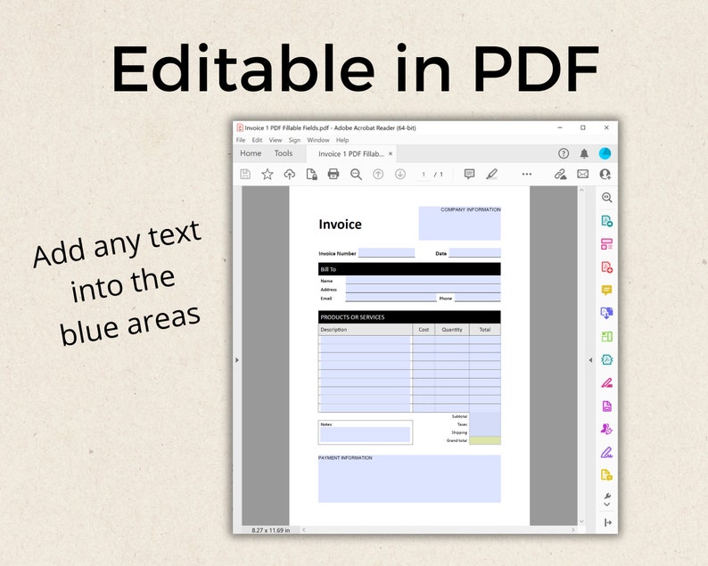 Invoice Template for Small Businesses Microsoft Word Google Docs PDF ...