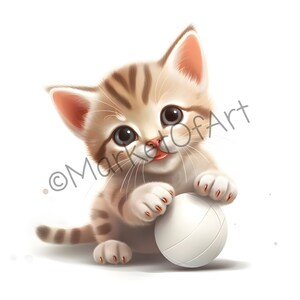 15 Lovely Cute Kitten Clipart Pictures | Realistic Clipart | Animal ...