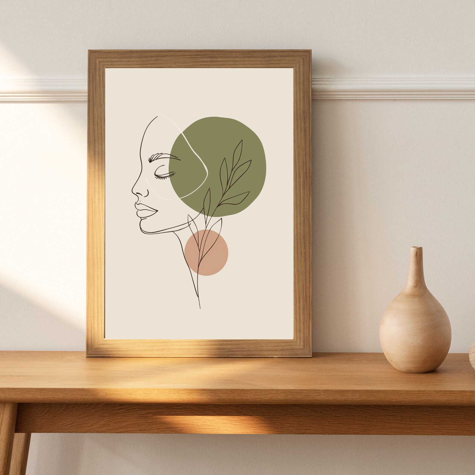 2 Sets of Boho Modern Lines Art Digital Download, Abstract Woman Line ...