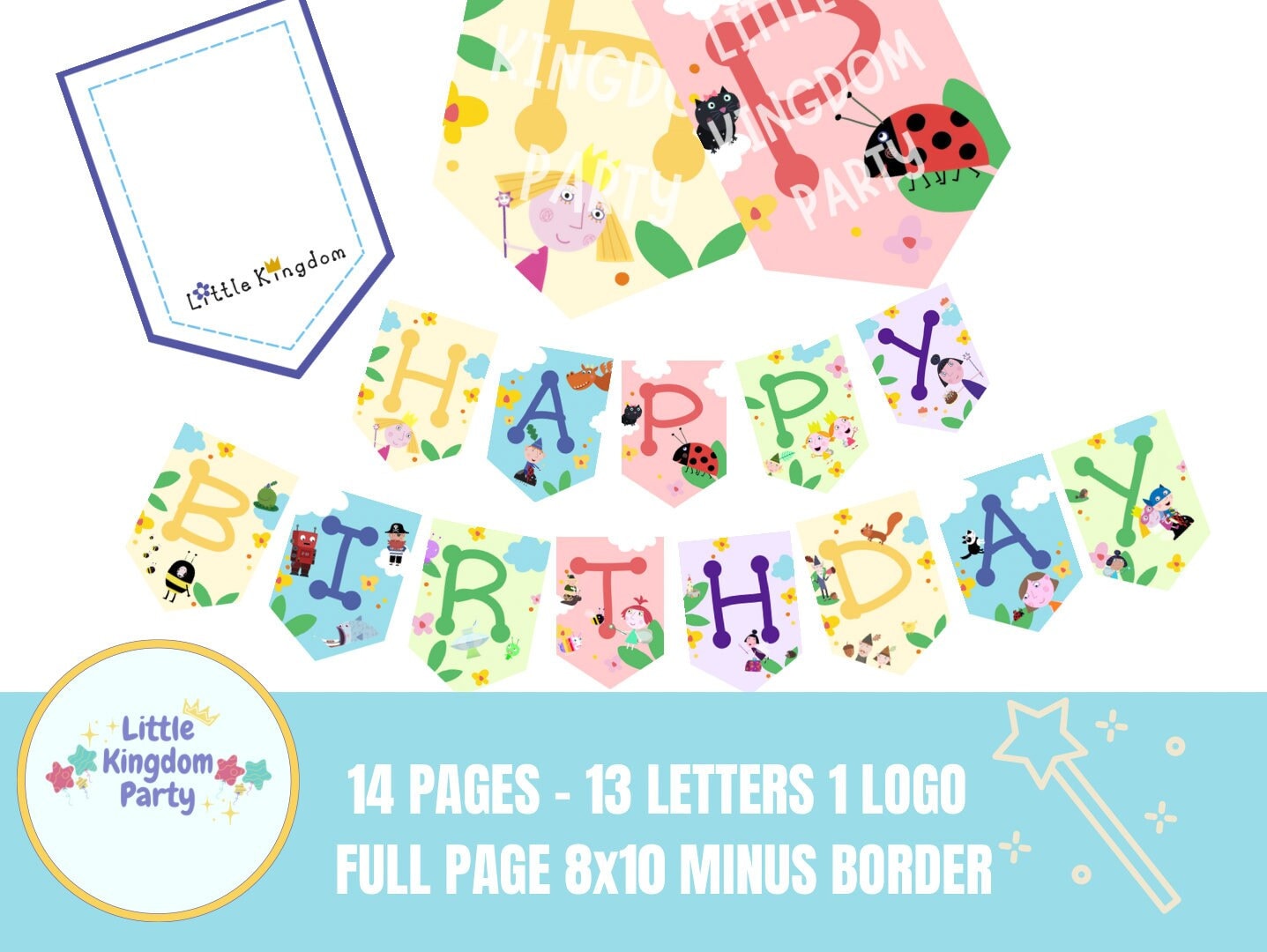 Ben and Holly Printable Birthday Party Banner - Etsy