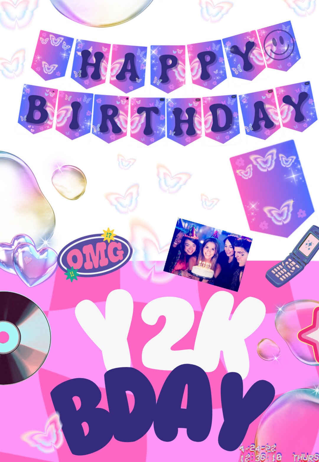 Y2K 2000s Birthday Banner - Etsy