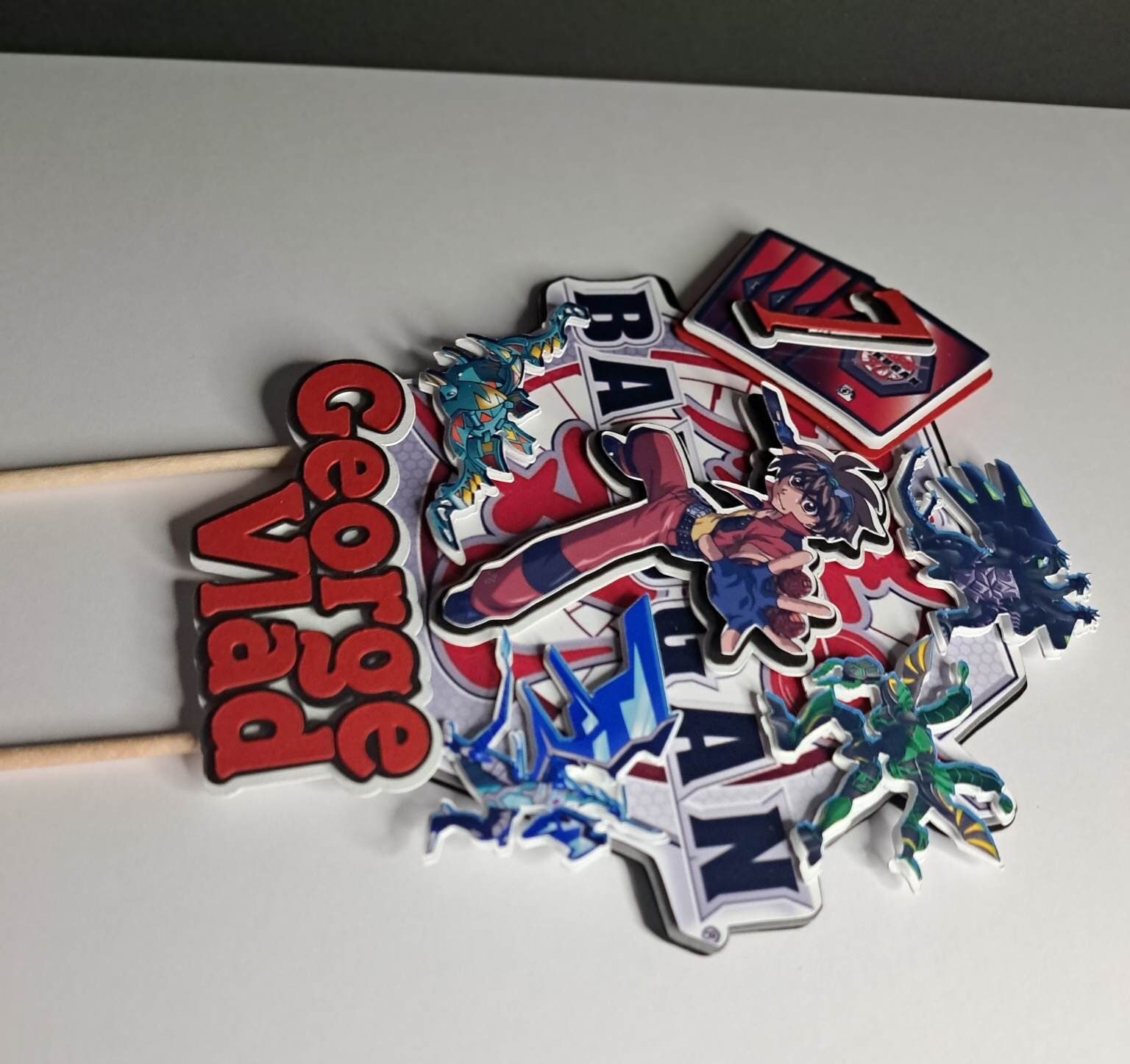 Bakugan Cake Topper 3D - Etsy