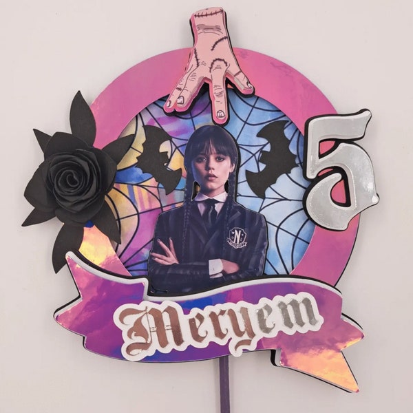 Wednesday Cake Topper - Etsy