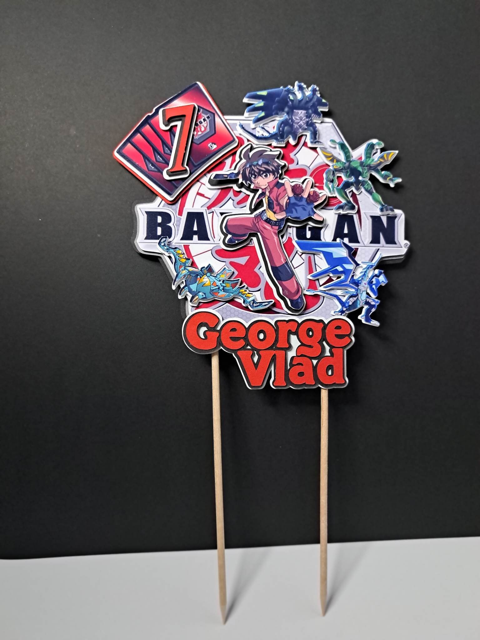 Bakugan Cake Topper 3D - Etsy