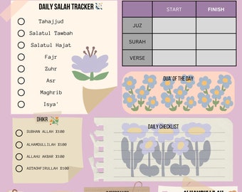 Daily Islamic Digital Planner, Instant Download, Productivity Muslim ...