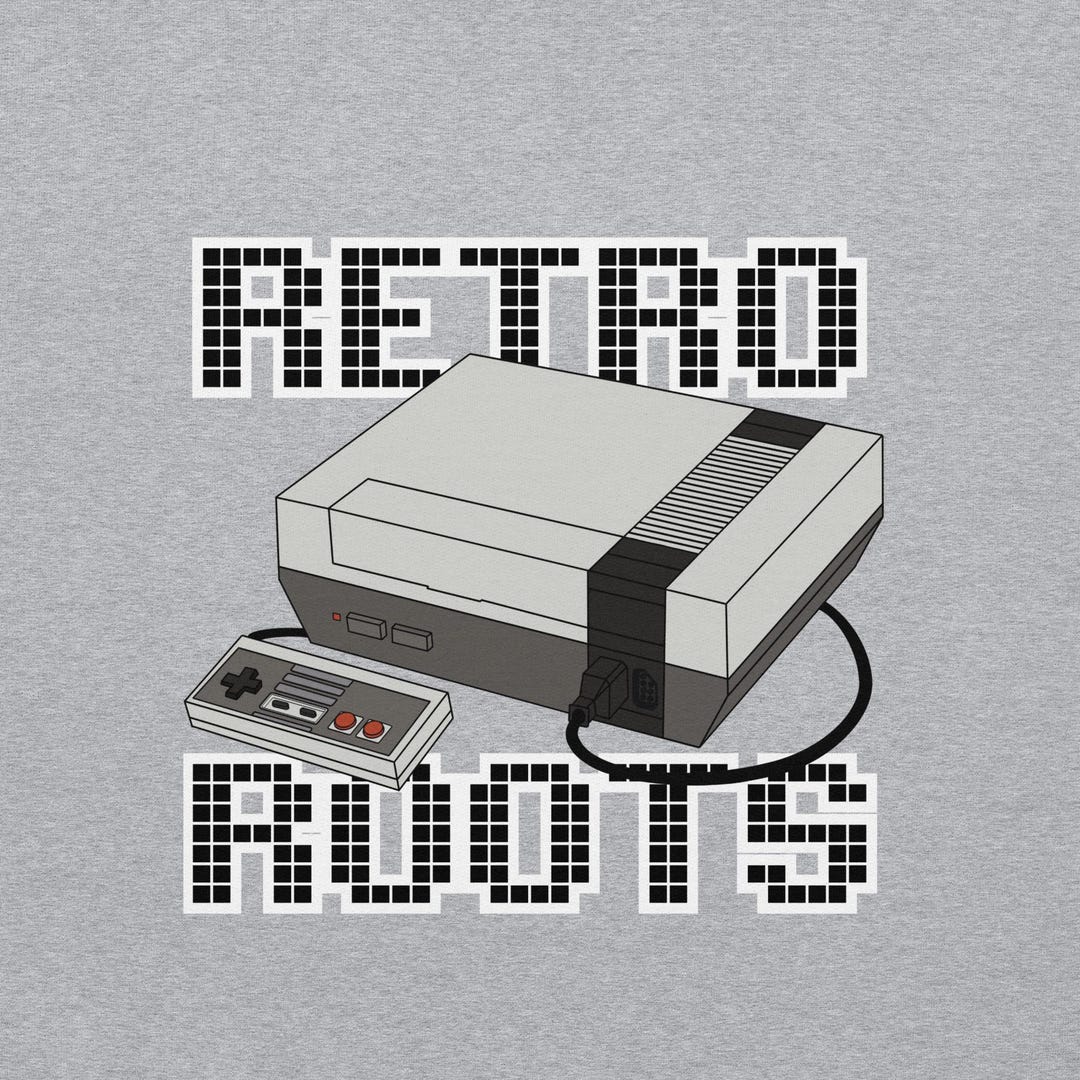 Retro Roots NES Retro Gaming Hoodie - Etsy