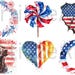 Watercolor Patriotic Clipart Bundle - America Watercolor PNG Format ...