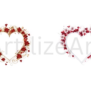 Valentines Day Frames Clipart Bundle - Valentines Png Transparent ...