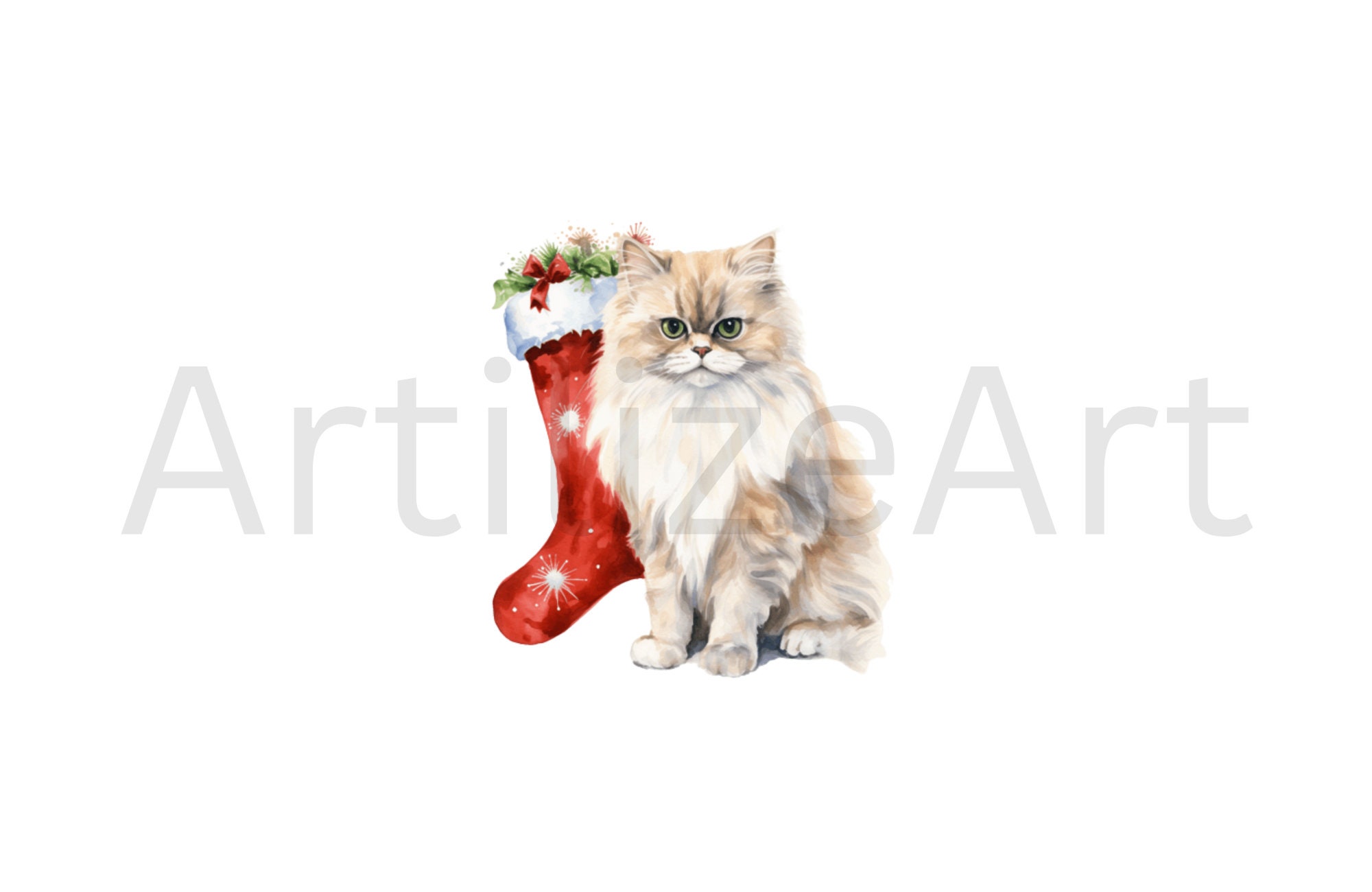 Christmas Cats Clipart Bundle - Cat Christmas Transparent Background ...