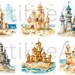 Watercolor Sandcastles Clipart - Sandcastle Watercolor PNG Format ...