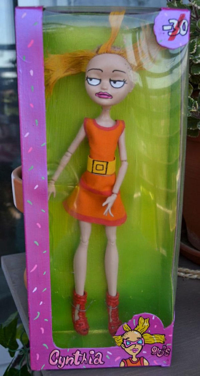 Cynthia de los Rugrats. Muñeca barbie pintada a mano - Etsy México