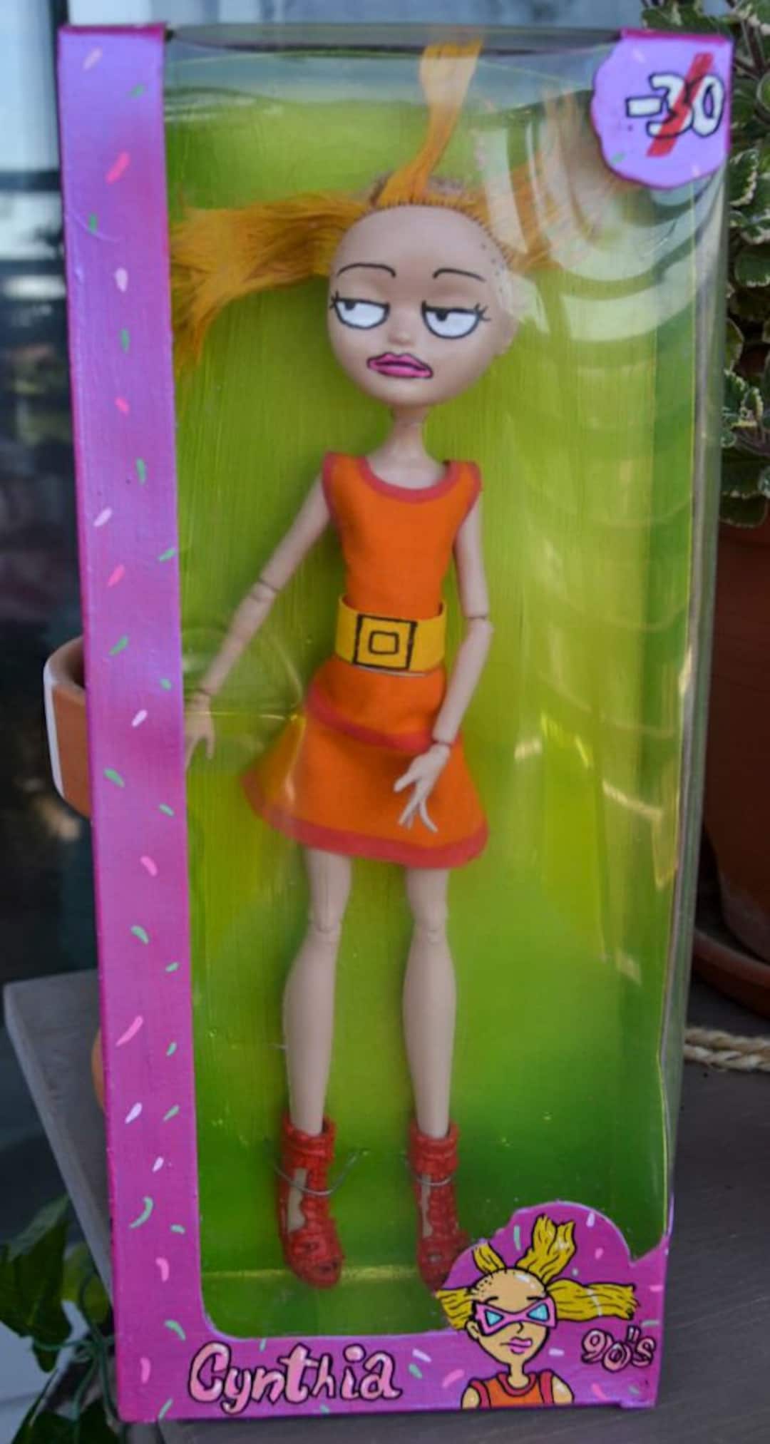 Cynthia From the Rugrats. Hand Painted Barbie Doll - Etsy UK