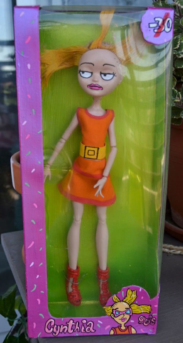 Cynthia de los Rugrats. Muñeca barbie pintada a mano - Etsy México